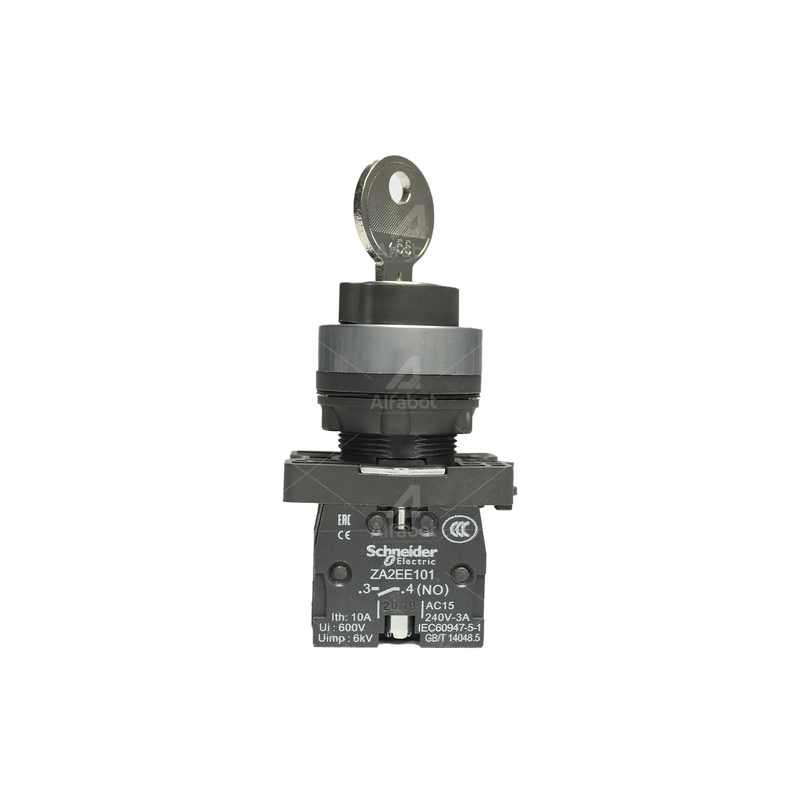 Chave Seletora 22mm 3 Posições Fixas com chave 2NA (Retirada Centro ...