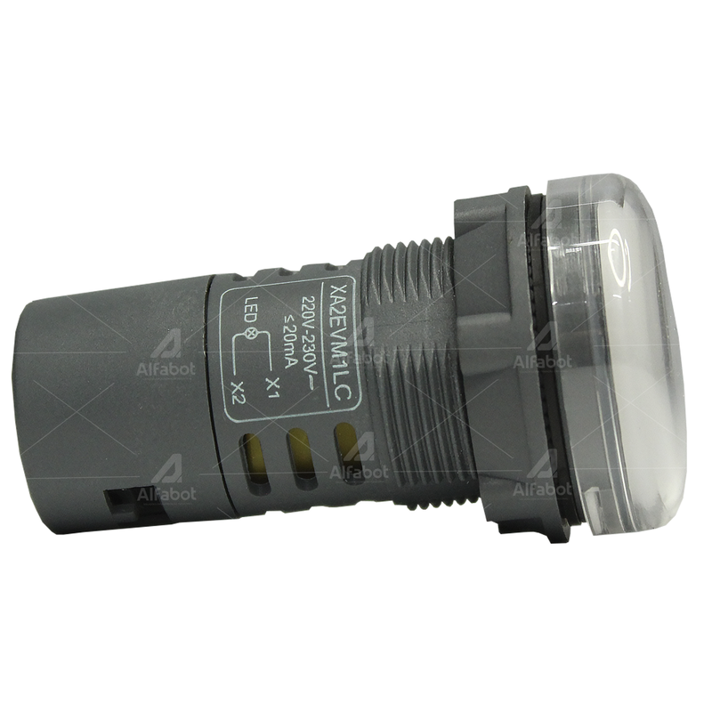 Sinaleiro Led Branco 22mm 220VCA - XA2EVM1LC