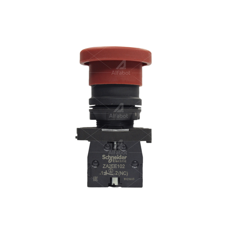 Botão Cogumelo Schneider Vermelho Soco 22mm Ø40 1NF