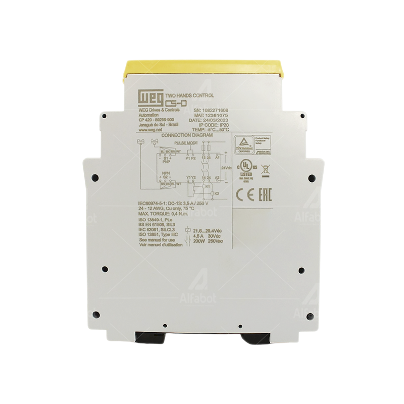 Rele de Segurança Controle Simultaneidade Weg CS-D