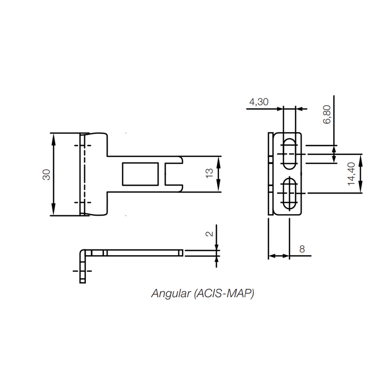 Atuador Angular ACIS-MAP para Chaves de Intertravamento