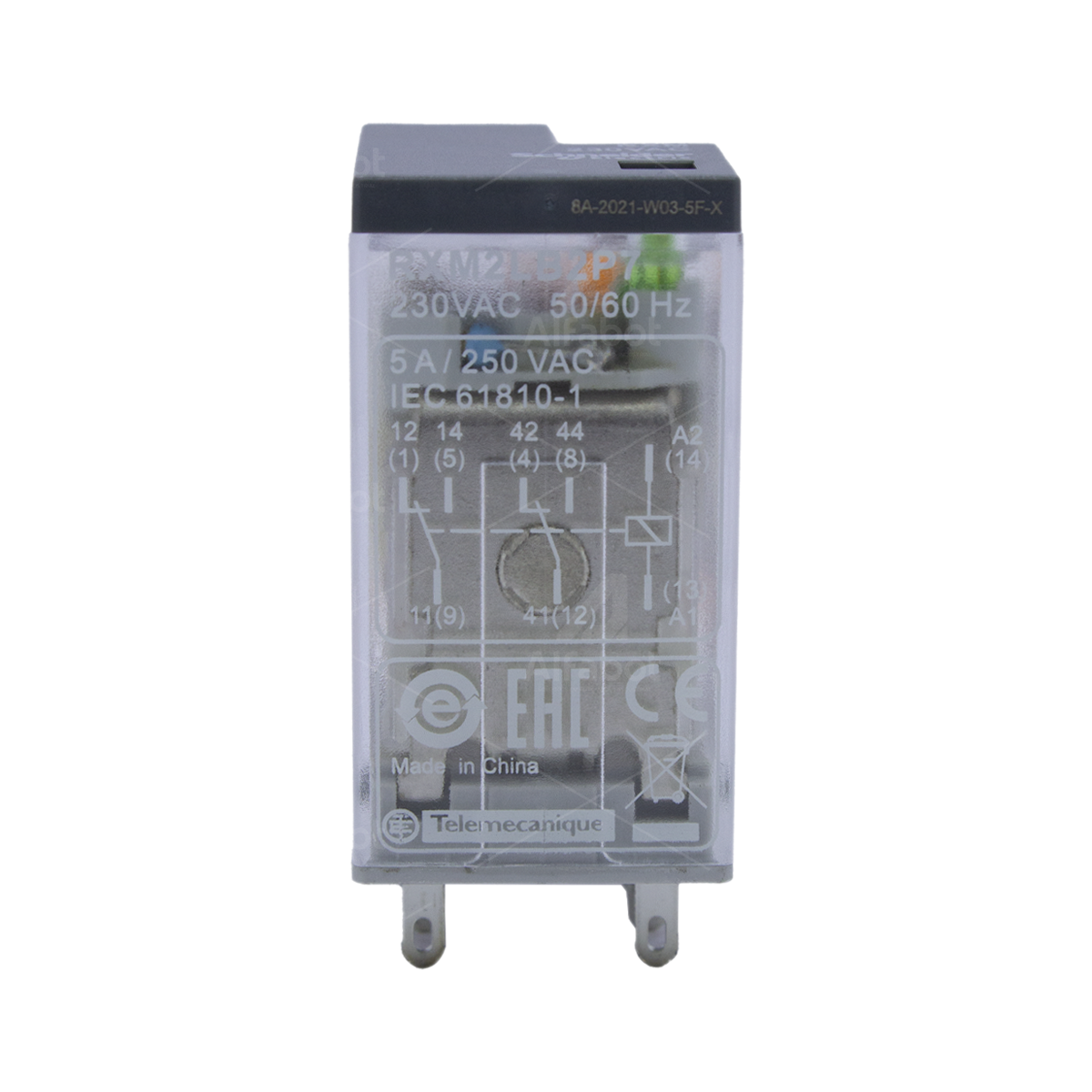 Relé de Interface 230VAC 2NAF 5A com LED - RXM2LB2P7
