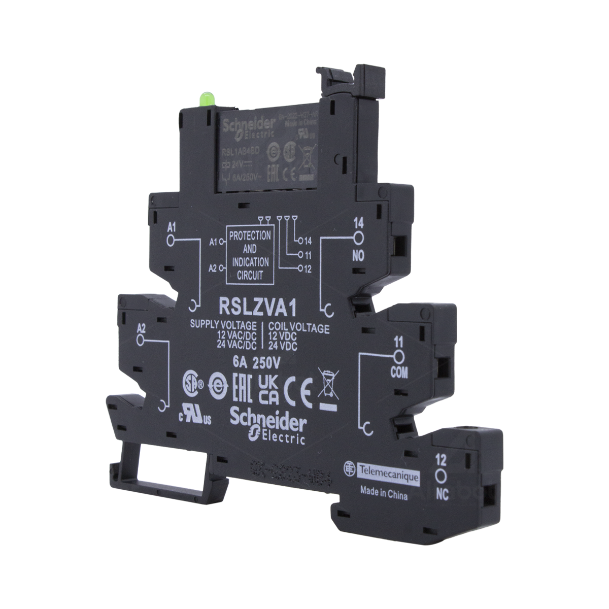 Relé de Interface RSL1PVBU 6A 1NAF 24VCA/CC