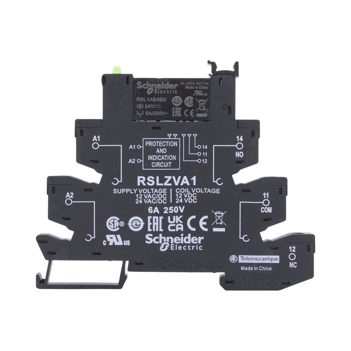 Relé de Interface RSL1PVBU 6A 1NAF 24VCA/CC